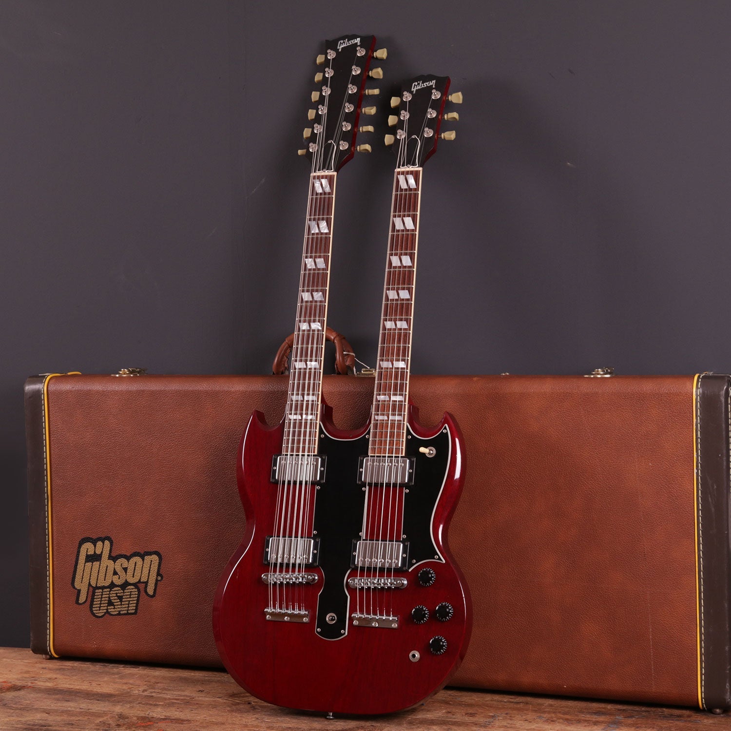 1991 Gibson EDS-1275, Heritage Cherry – Vintage 'n' Rare Guitars